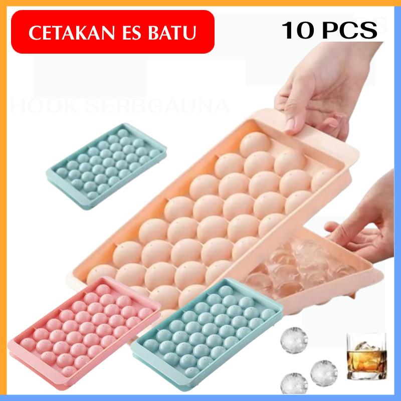 Jual IZ - [GROSIR] 10 PCS Cetakan Es Batu 33 Lubang Plastik | Ice Cube ...