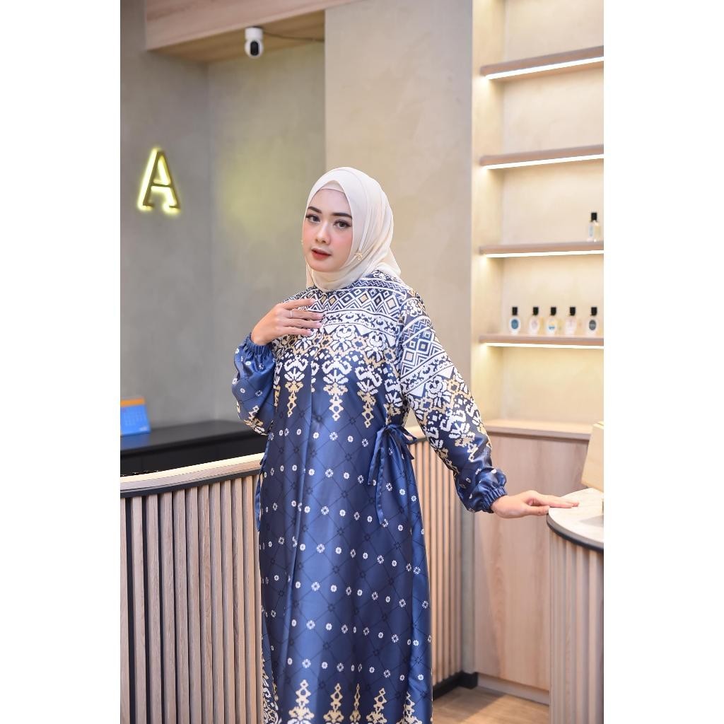 Jual SAFEEYA Dress Gamis Silk Premium| GISHA MODE ORIGINAL|Lengan Balon ...