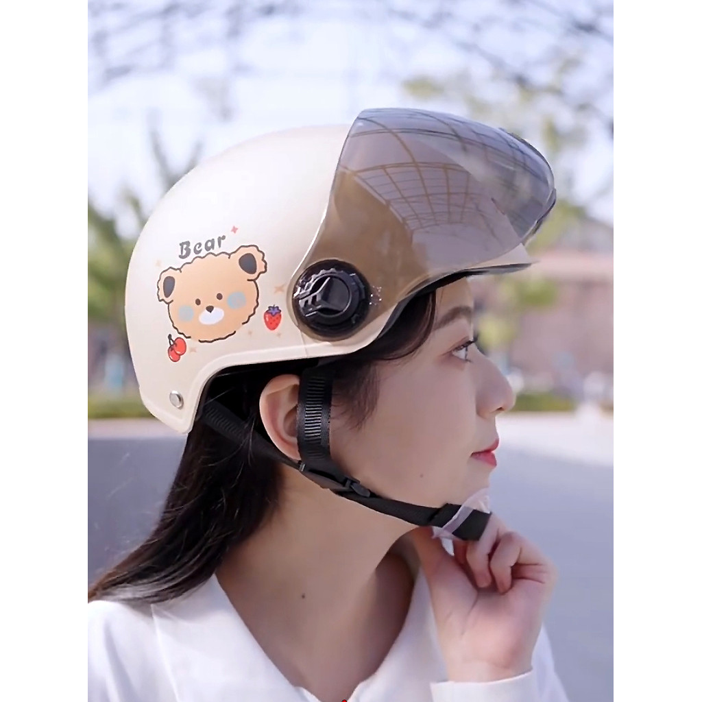 Jual Ebike Electric Bicycle Helmet in summer Motorcycle helmet Half ...