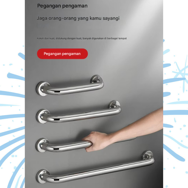 Jual Handle Kamar Mandi Pegangan Stainless 30/40/50/60cm Kamar Mandi ...
