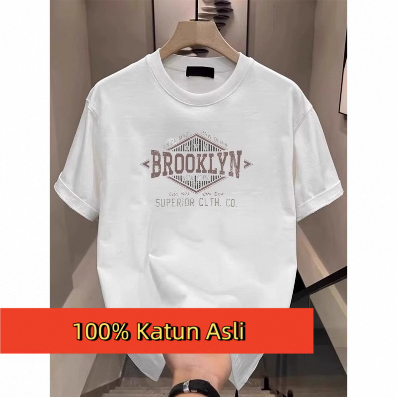 Jual Kaos katun premium gaya Amerika, desain cetakan unik dan trendi ...