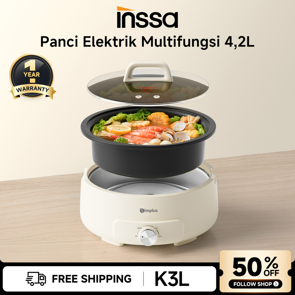Jual Simplus Panci Listrik Multifungsi Kapasitas Besar 4,2L Anti ...