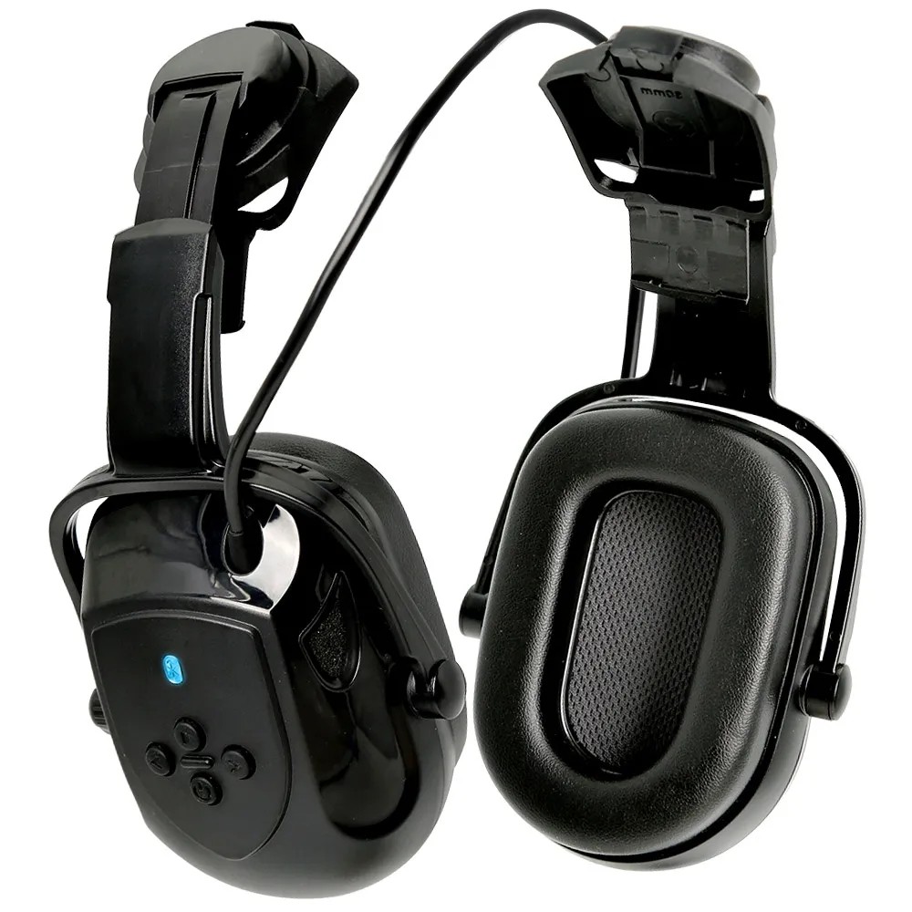 Jual CE Bluetooth Ear Muffs Adjustable Cap-mounted Earmuff Safety ...