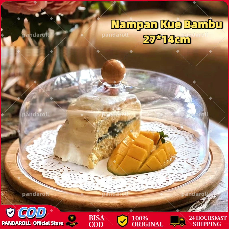 Jual PANDA Wadah Kue Tray Bambu Plate Cake 27cm / Dekorasi Nampan Tray ...