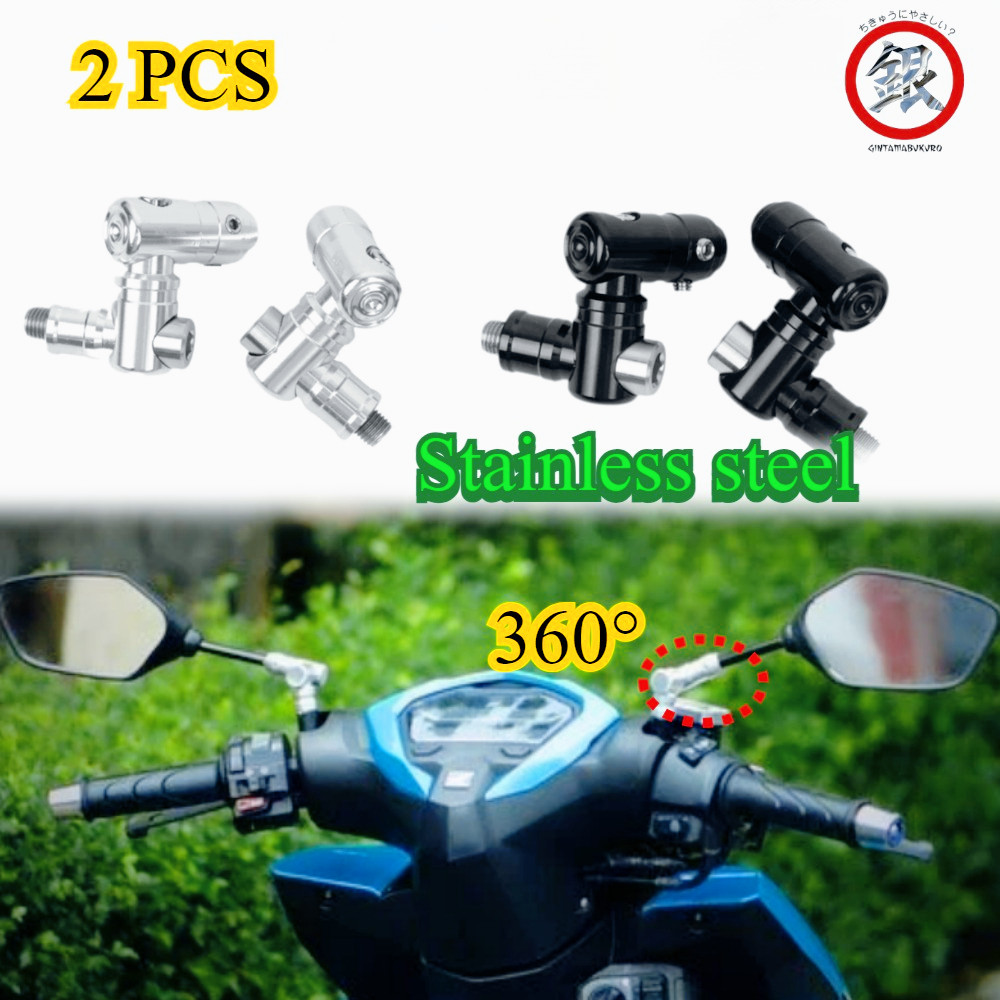Jual 1SET/2PCS 360° Arm Bracket Spion Full CNC 360 Degree Universal ...