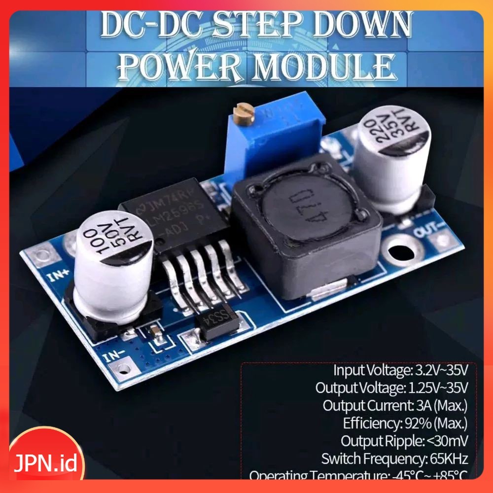 Jual Modul LM2596 Adjustable DC-DC Step Down Module BUCK Regulator ...