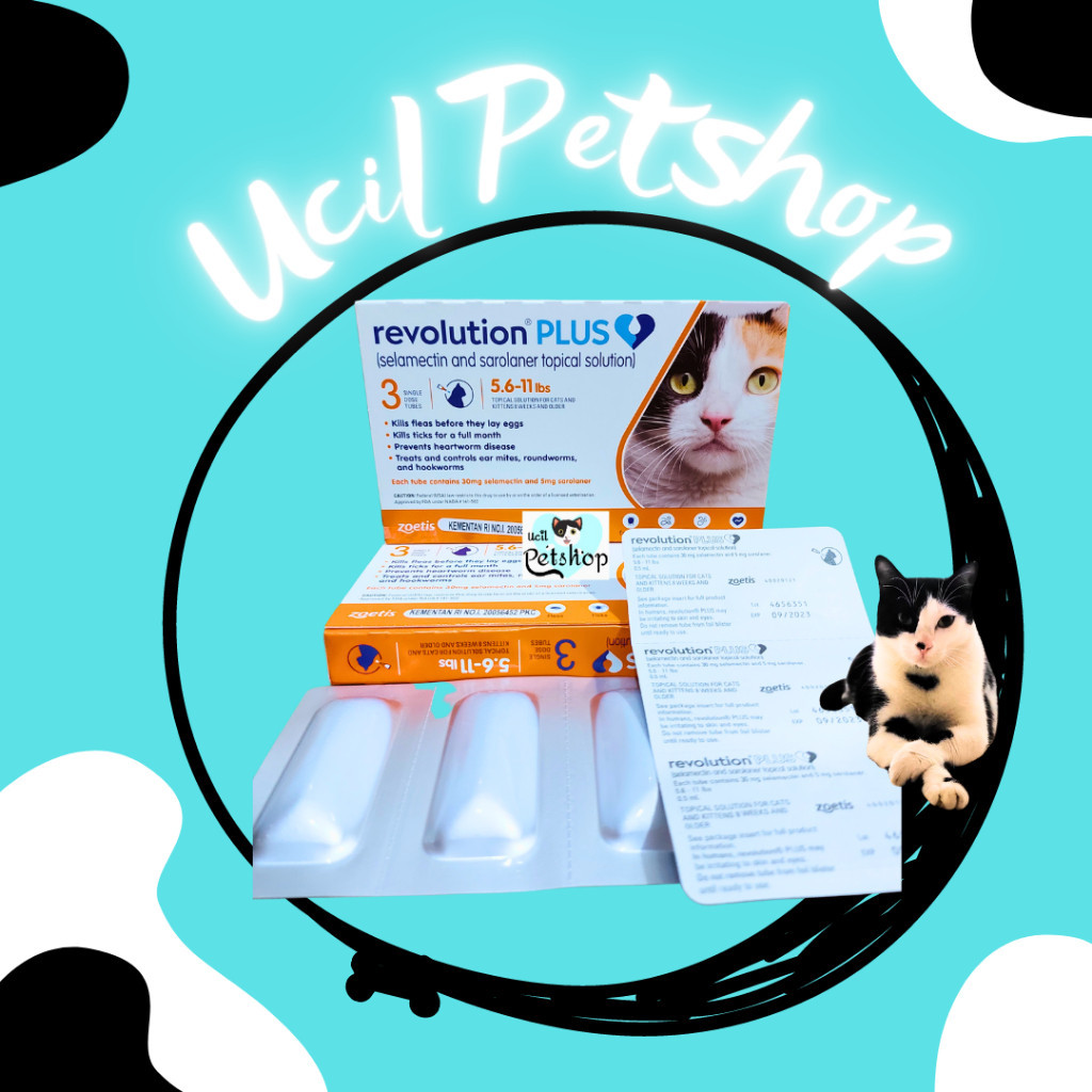 Jual Revolution Plus Orange Obat Cacing Obat Kutu Kucing BB 2.6kg s/d ...