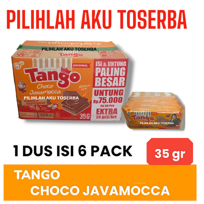 Jual Tango Wafer CHOCO JAVAMOCCA 35 gr - ( HARGA 1 KARTON ISI 6 PACK ...