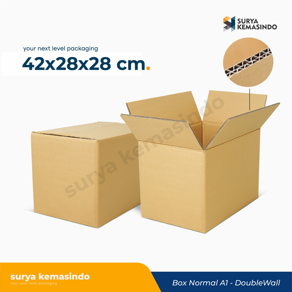 Jual Box Double Wall 42x28x28 cm. Box/Karton/Kardus/Kotak/Normal/Amdk ...