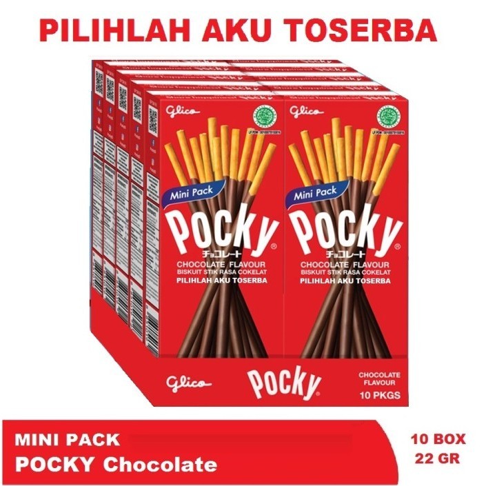 Jual Glico Pocky MINI PACK CHOCOLATE / COKELAT - (HARGA PER 10 BOX ...