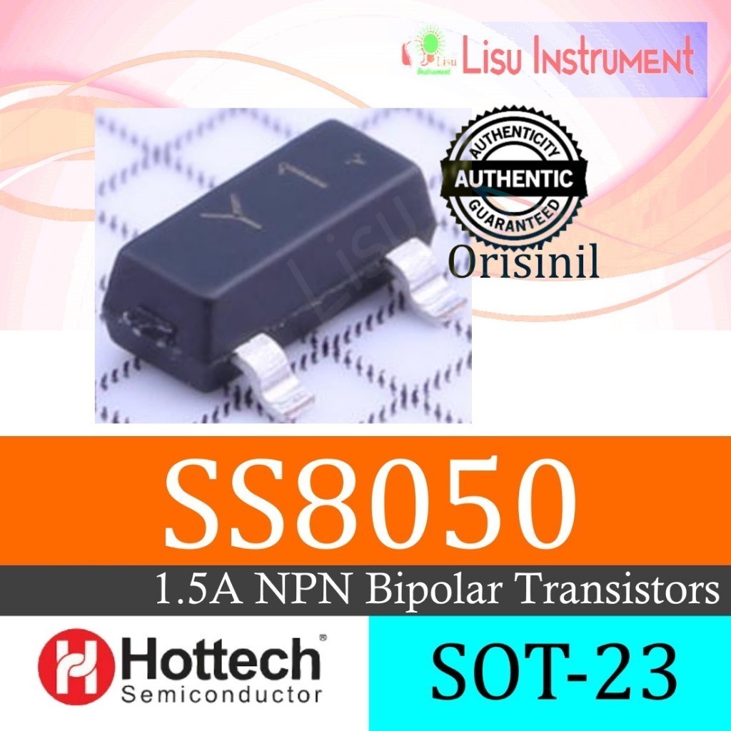 Jual SS8050 1.5A 40V Bipolar Transistor 8050 Y1 NPN SOT-23 SMT SMD ...