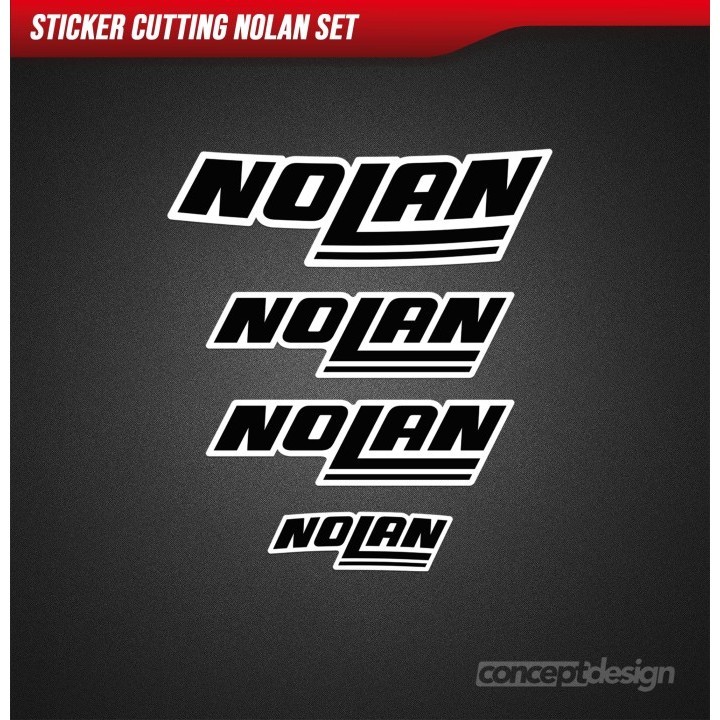 Jual Promo Harga Murah Stiker / Sticker Helm Nolan Satu Set - Putih ...