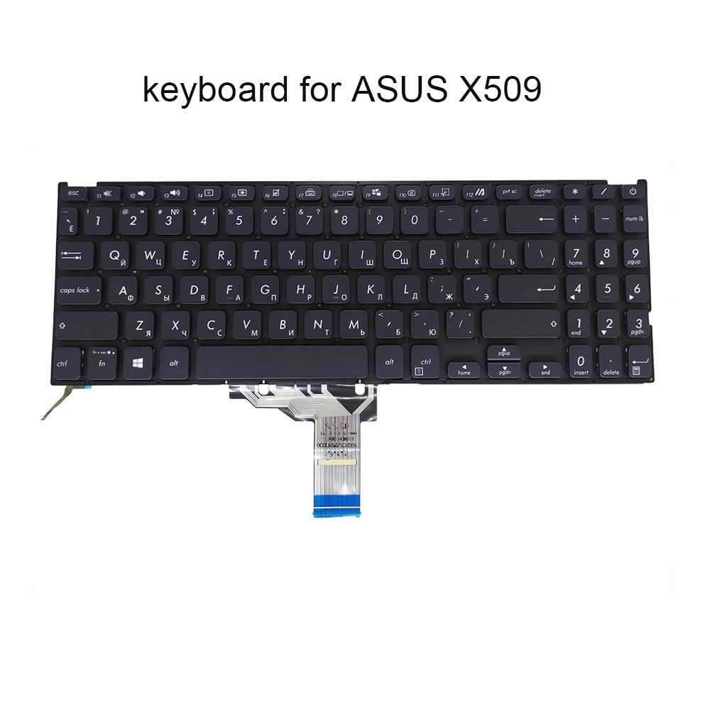 Jual PREORDER Russian Backlit Keyboard for Asus Vivobook X509 M509 ...