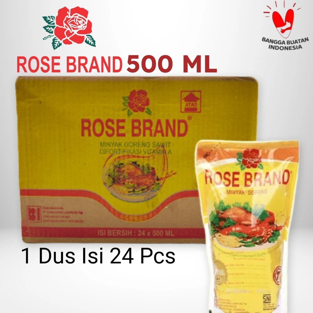Jual Minyak Goreng Rose Brand 500 ml 1 Dus Isi 24 Pcs | Shopee Indonesia