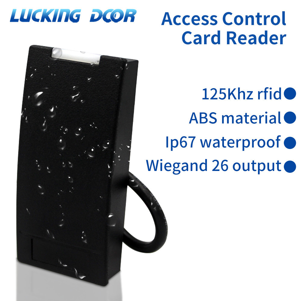 Jual Rfid 125Khz ID Card Reader Waterproof Proximity Card Wiegand Reader 26Bit Output Slave ...