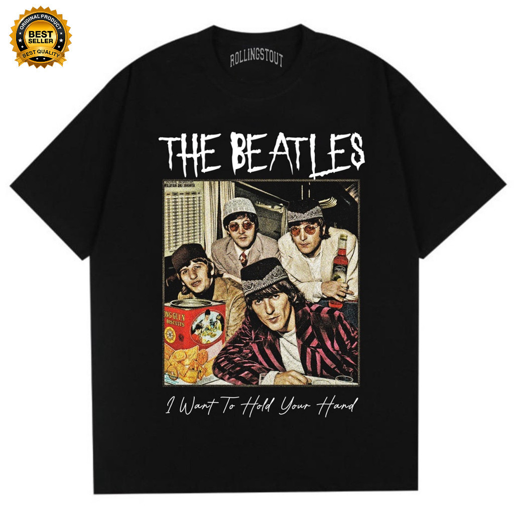 Jual Rollingstout Tshirt - The Beatles Puasa | Kaos Band | John Lennon | Parodi Band & Film ...