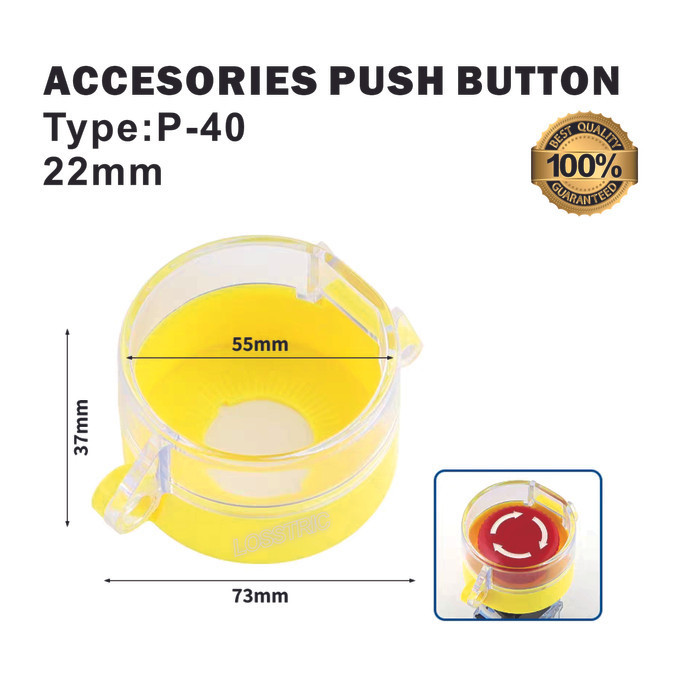 Jual ACCESORIES PUSH BUTTON / COVER / TUTUP TRANSPARAN PUSH BUTTON ...