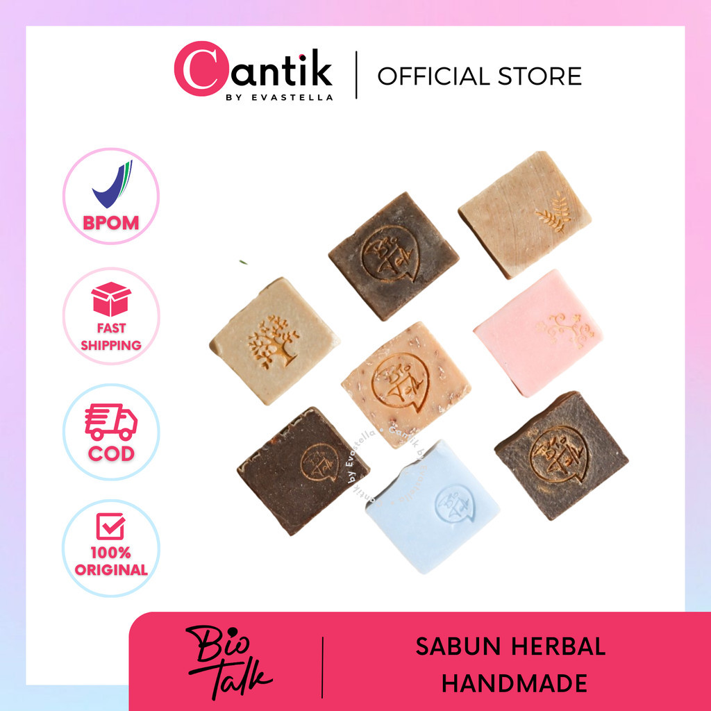 Jual CANTIK - BIOTALK Sabun Herbal Handmade Kulit Normal / Kering ...