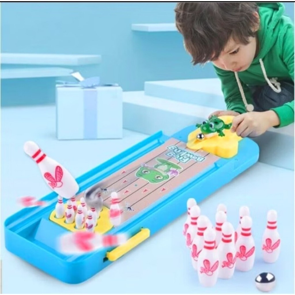 Jual PROMO COD mainan bowling SS1722/mainan edukasi anak frog bowling ...