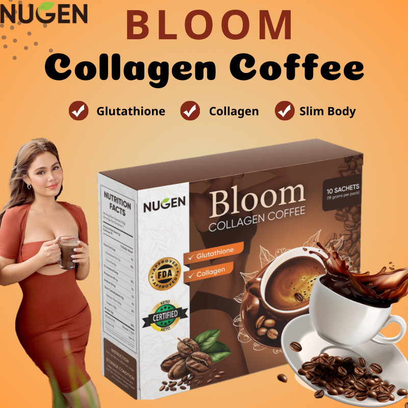 Jual NUGEN [ ISI 10 SACHET ] 100gr Slimming Coffee Bloom Collagen ...