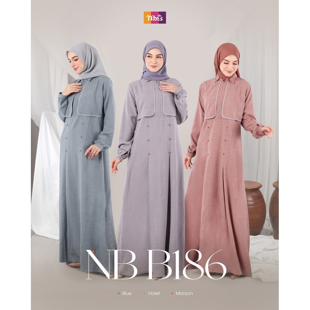 Jual ORIGINAL NIBRAS - Nb B186 Gamis Dewasa Nibras Terbaru TERBARU ...
