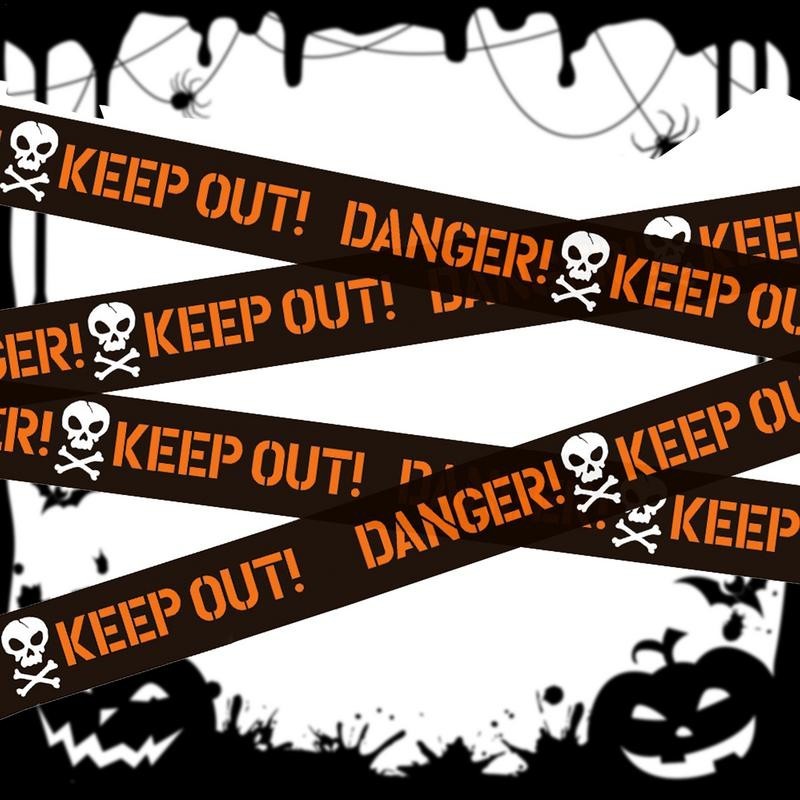 Jual Halloween Caution Tape Decoration Caution Tape Safety Signs ...