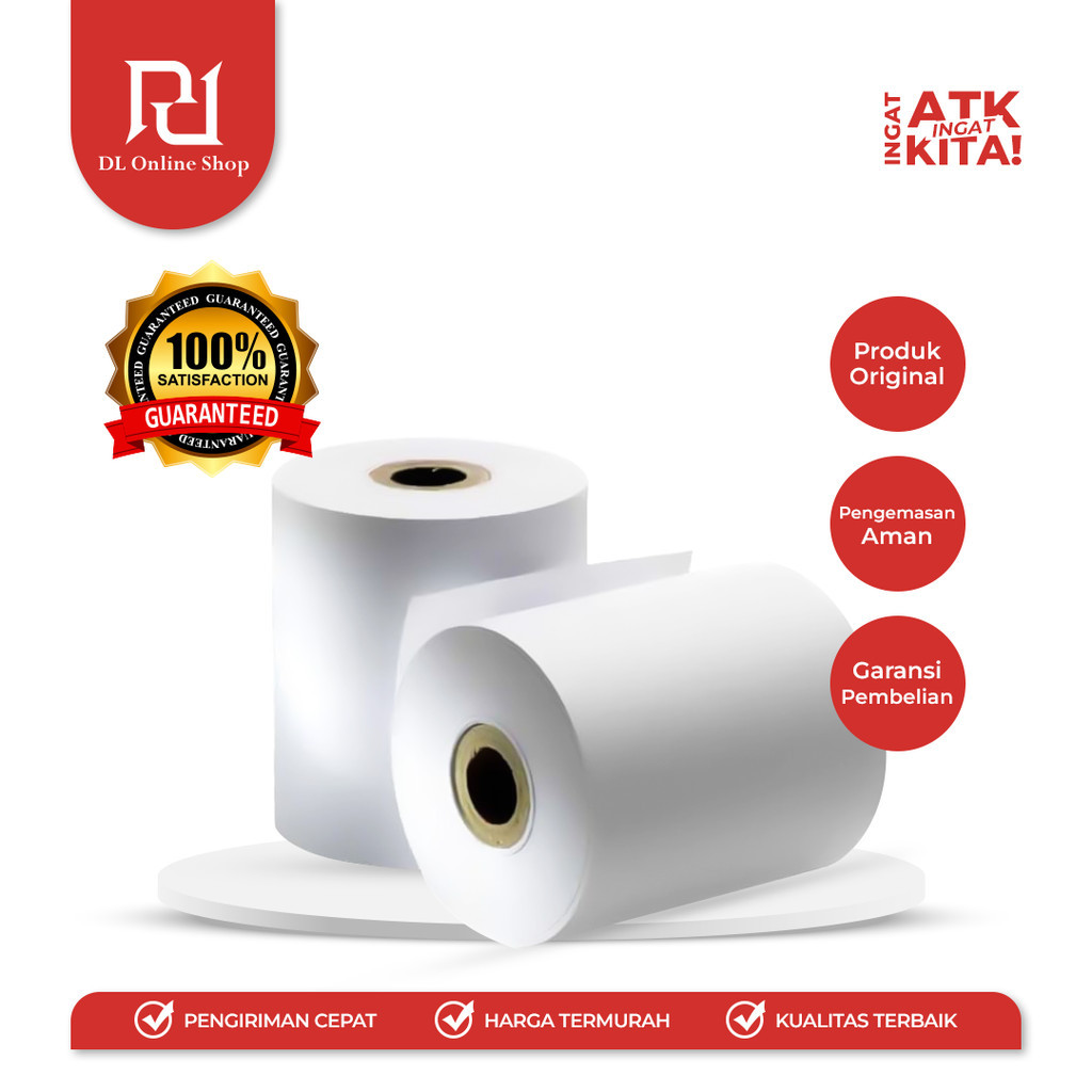 Jual KERTAS TERRMAL/ THERMAL PAPER 58mm x 48mm (1ROLL) | Shopee Indonesia