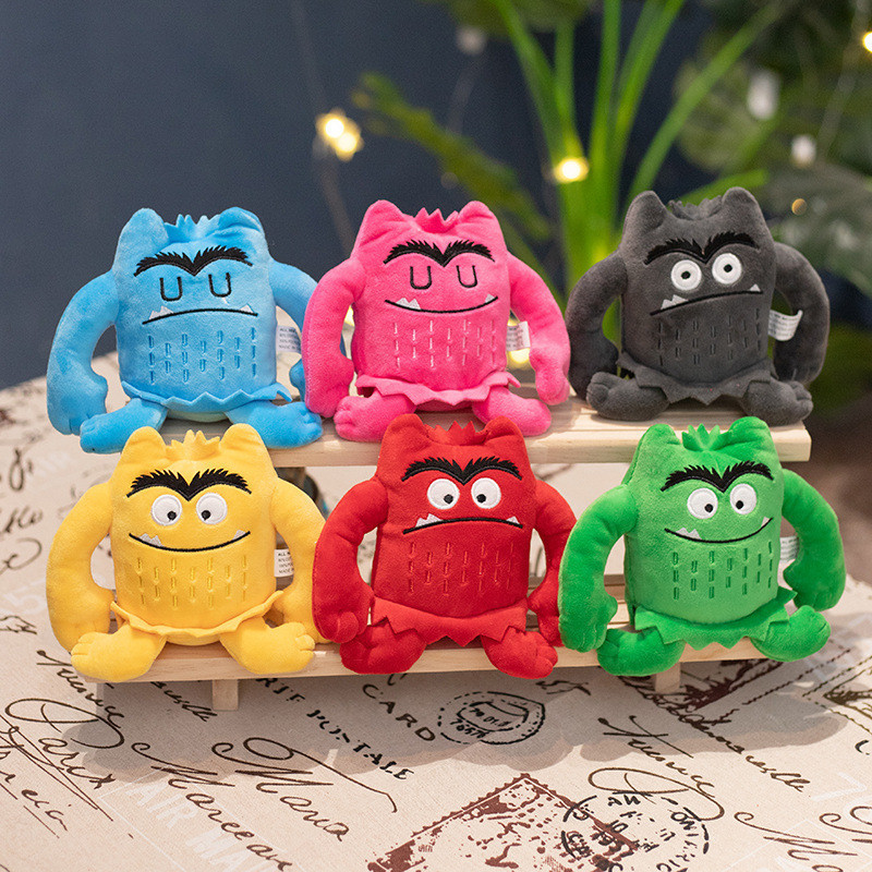 Jual Color Monster Emotion Plush Toys Baby Appease Emotion Plushie Cute ...
