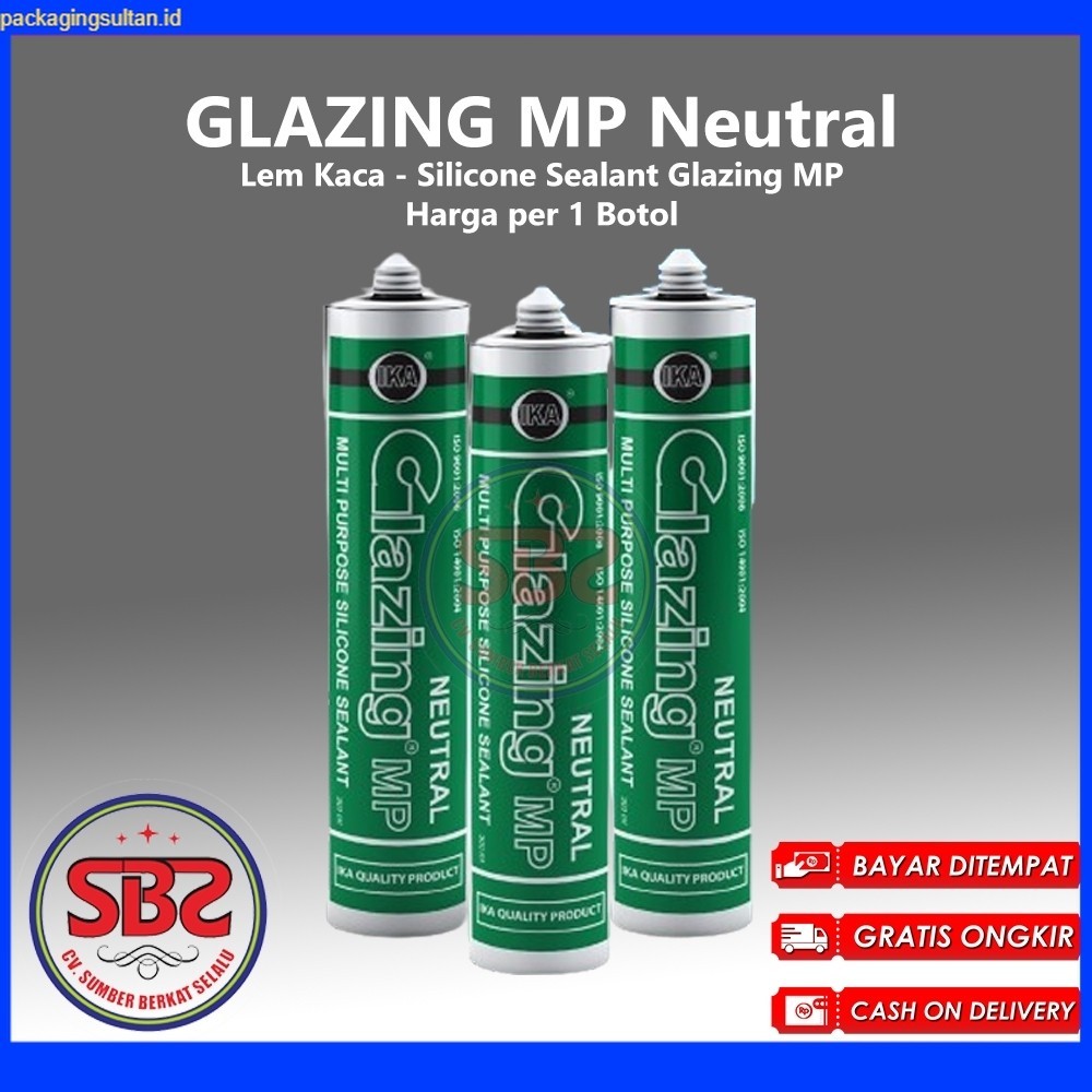 Jual GLAZING MP NEUTRAL - Silicone Sealant GLAZING MP Netral/Lem Kaca ...