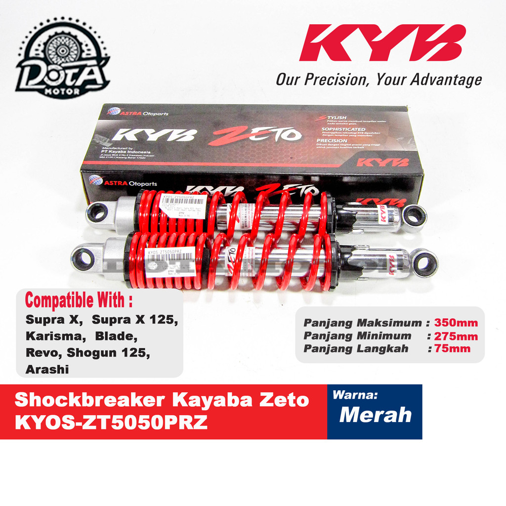 Jual SHOCK KYB ZETO MOTOR HONDA KARISMA KIRANA BLADE SUPRA X SUPRA X 125 REVO, SHOCKBREAKER ...