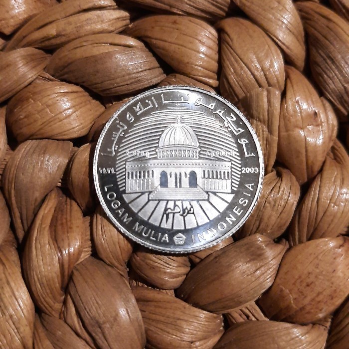 Jual LOGAM MULIA KOIN PERAK MURNI 1 Dirham Antam not Wakala IMN Fine ...