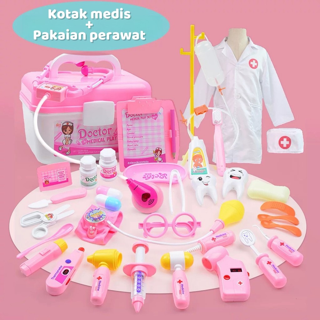 Jual Mainan Anak Doctor Koper Mainan Anak Anak Perempuan Dokter ...