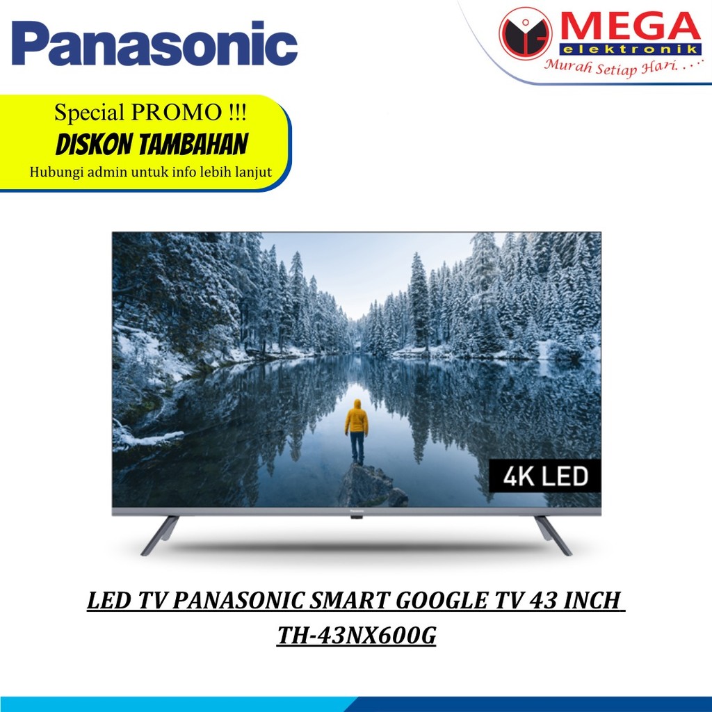 Jual LED TV PANASONIC SMART GOOGLE TV 43 INCH TH-43NX600G | Shopee Indonesia