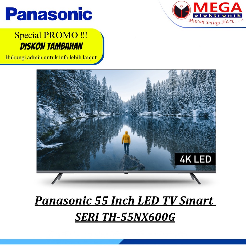 Jual Panasonic 55 Inch LED TV Smart Google TV 4K HDR TH-55NX600G | Shopee Indonesia