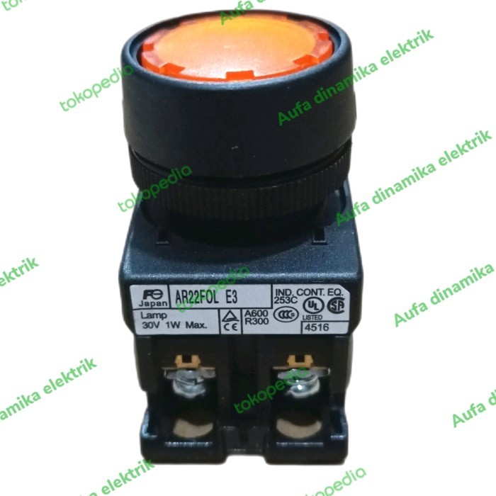 Jual AR22FOL-10E3A illmunated push button Fuji ar22fol 10e3a | Shopee ...