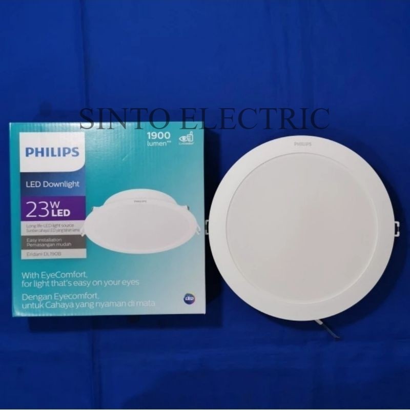 Jual PHILIPS LED Downlight Eridani DL190B 23 Watt 8Inch | Shopee Indonesia