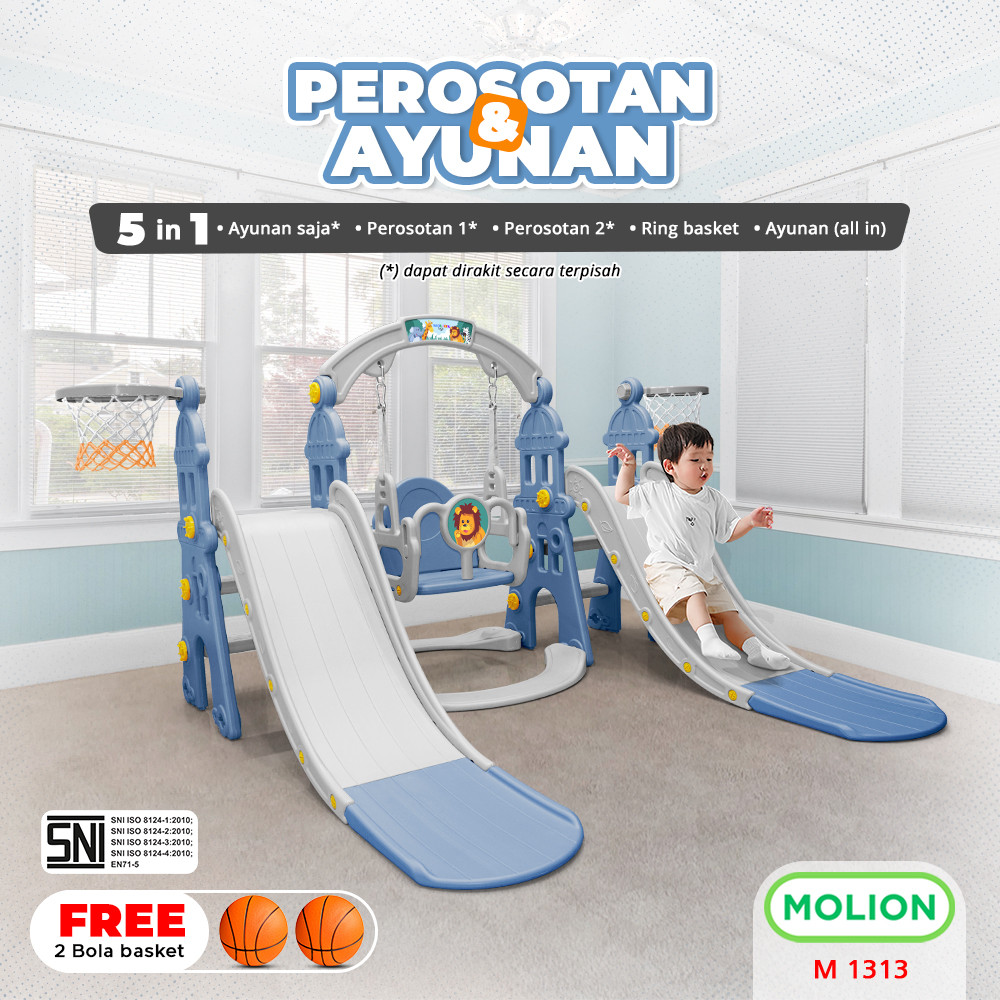 Jual MOLION Prosotan Ayunan Swing Slide 5in1 Double Perosotan ...