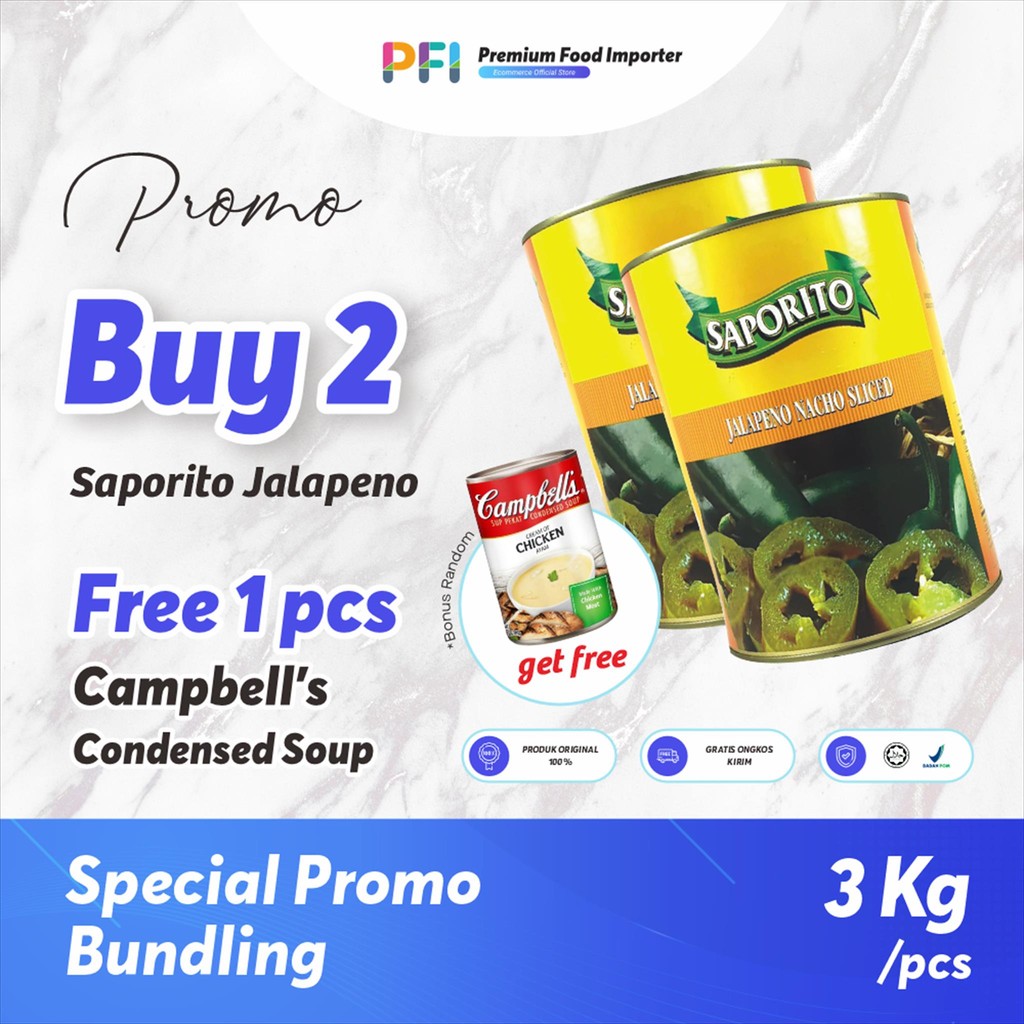 Jual Saporito Jalapeno Buy 2 free 1 Campbells | Shopee Indonesia