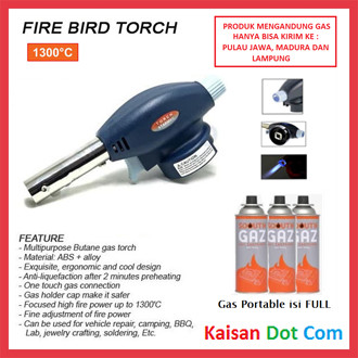Jual Kepala Las Tabung Gas FIRE BIRD TORCH / Gas Portable isi FULL ...