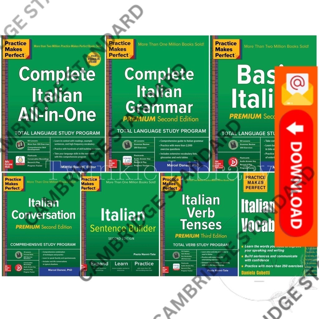 Jual BELI 3 BONUS 1 Complete Italian All-in-One / Grammar / Basic ...