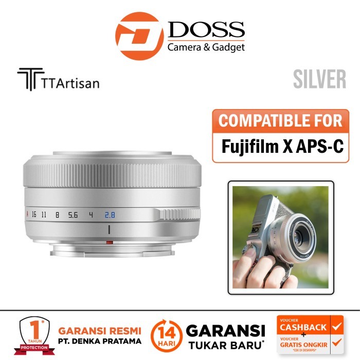 Jual TTartisan AF 27mm f2.8 For Fujifilm X Silver TTArtisans 27 mm f/2.8 APS-C Lens | Shopee ...