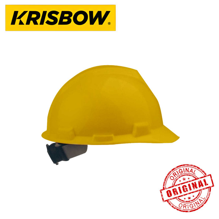 Jual Helmet Proyek Brim Front KRISBOW SRH10Y Yellow Head Protection ...