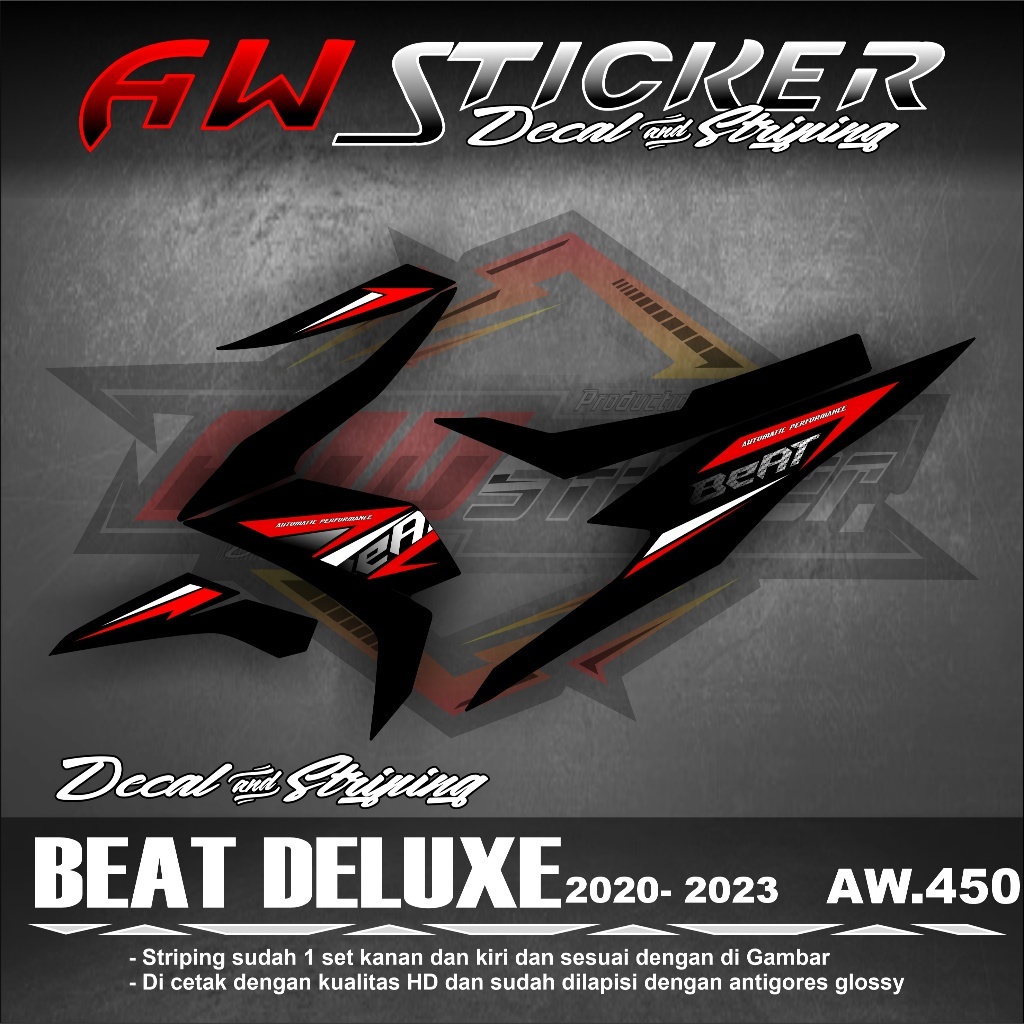 Jual 450 Striping Beat Deluxe Beat Street 2020 2021 2022 2023 Sticker ...
