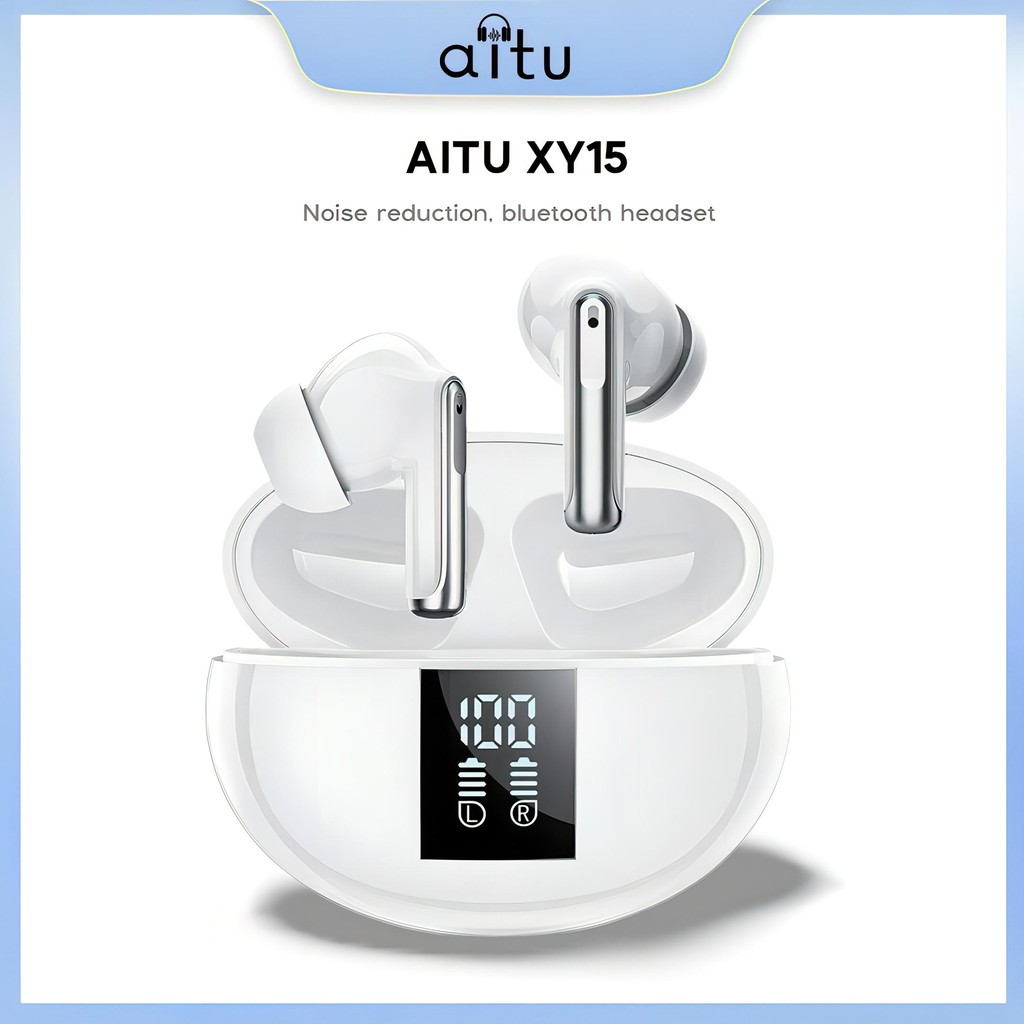 Jual Aitu XY15 TWS Wireless Earphone Airbuds Original BT 5.3 Wireless ...