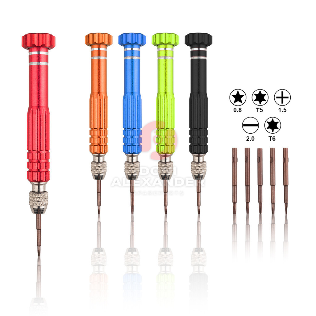 Jual OBENG SET 5 in 1 FOR ALL TYPE HANDPHONE HP OBENG JAM TANGAN ...