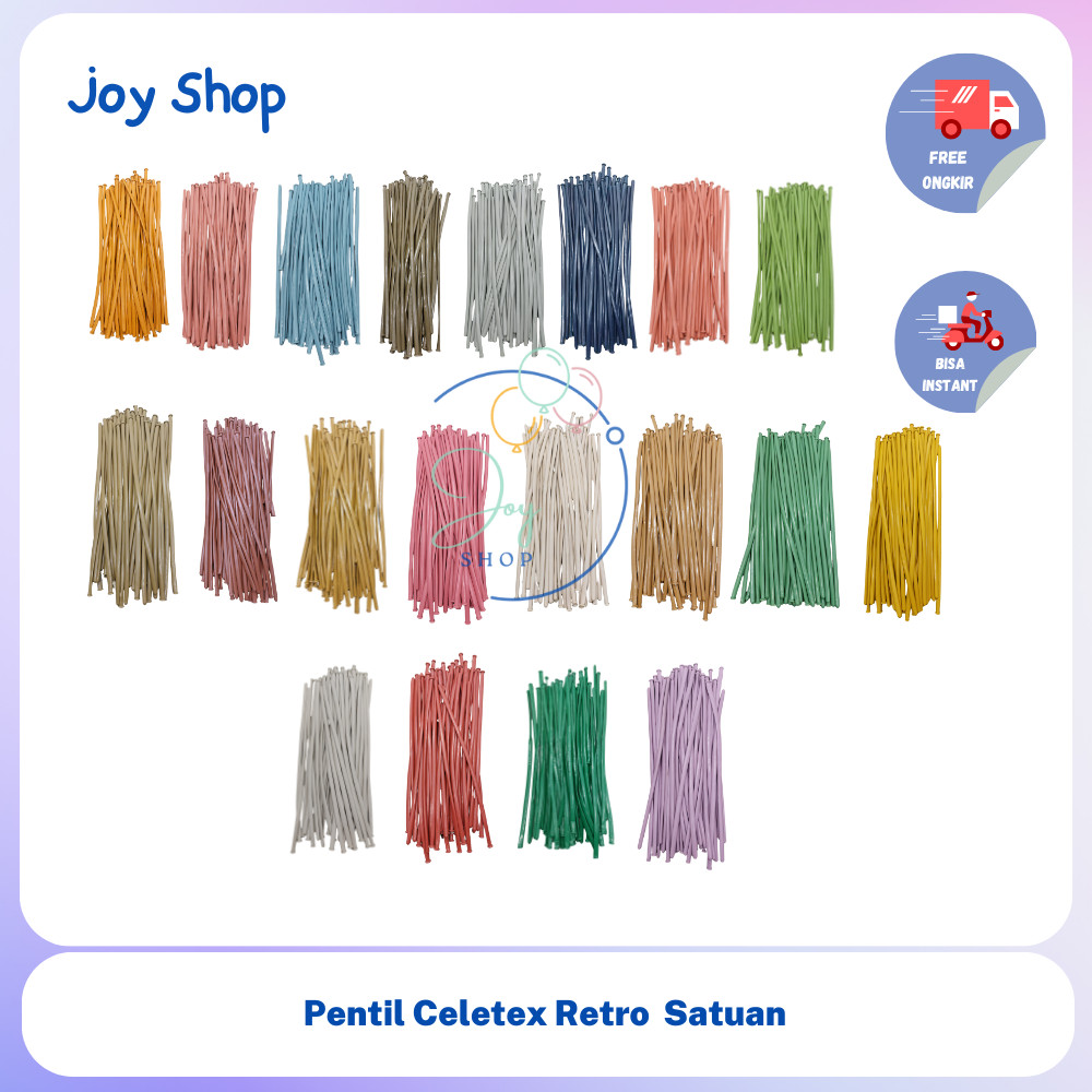Jual Balon Latex Pentil Retro Vintage Twist Celetex Ukuran 260 Satuan ...
