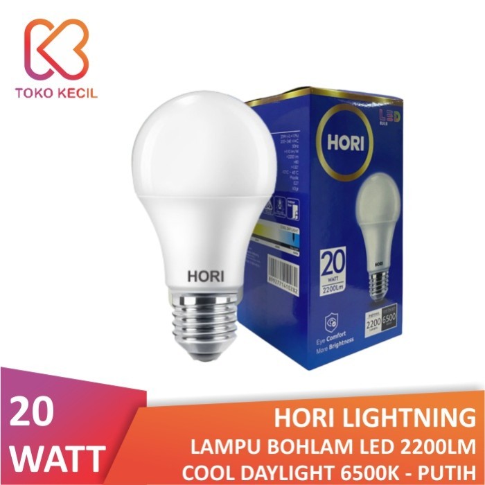 Jual HORI Lampu Bohlam LED 20 Watt Cool Daylight | Shopee Indonesia