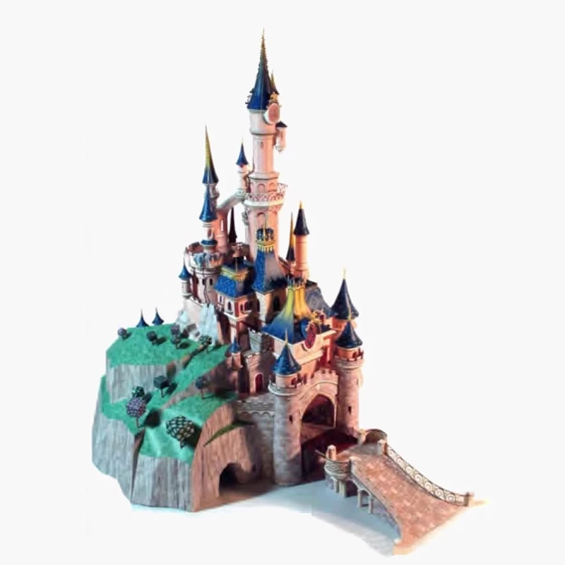 Jual 75cm Sleeping Beauty Castle Paper Model Papercraft 3D DIY Handmade ...