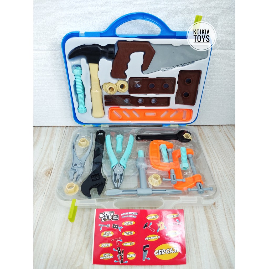 Jual Mainan anak alat pertukangan dilengkapi dengan koper lengkap ...