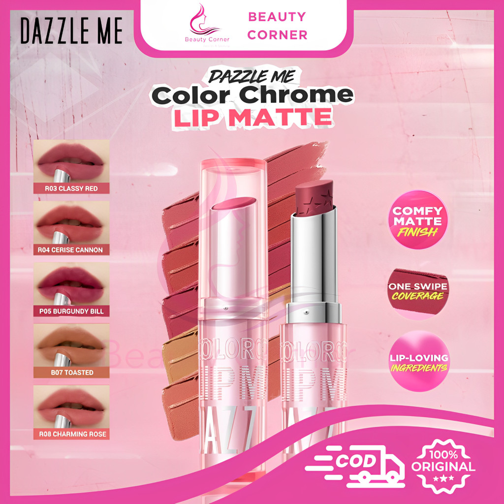 Jual Dazzle Me Color Chrome Lip Matte | Shopee Indonesia